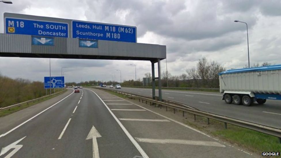 £5m work on M18 motorway in South Yorkshire under way - BBC News