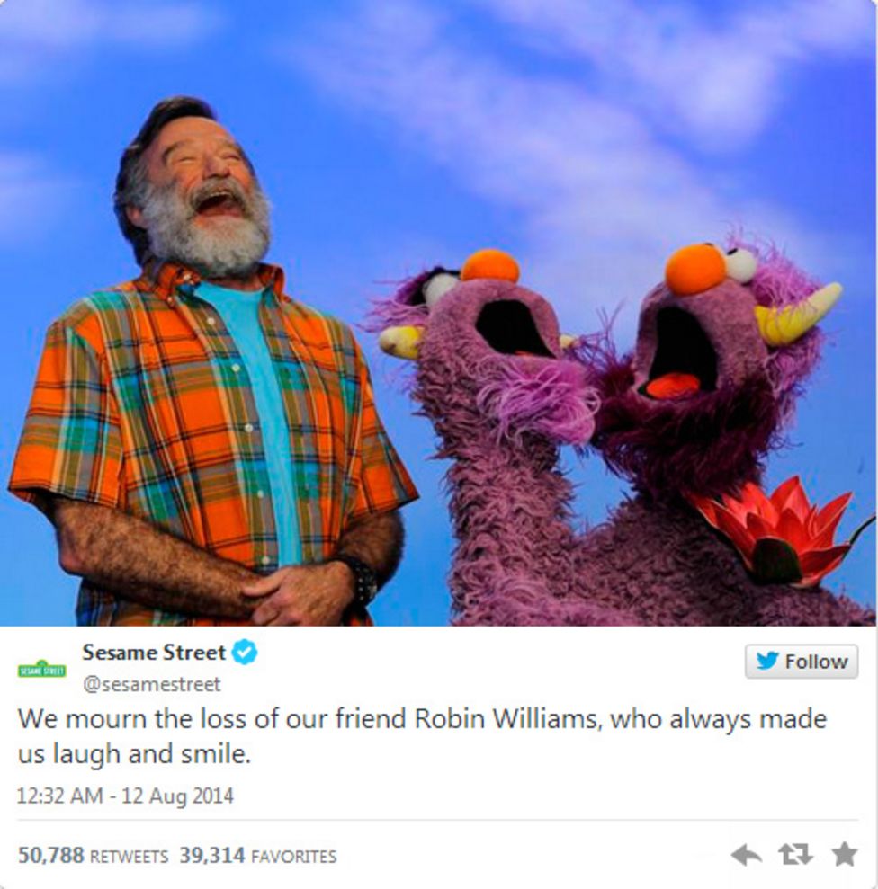 Robin Williams: Tributes pour in to US actor - BBC News