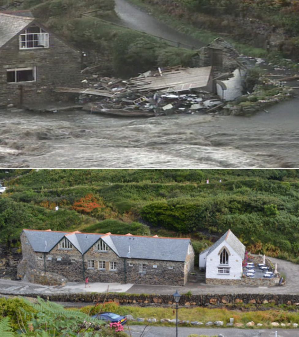 Boscastle: The village 'washed on to the map' - BBC News