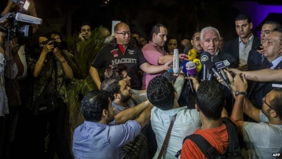 Israel and Palestinians begin tense five-day Gaza truce - BBC News