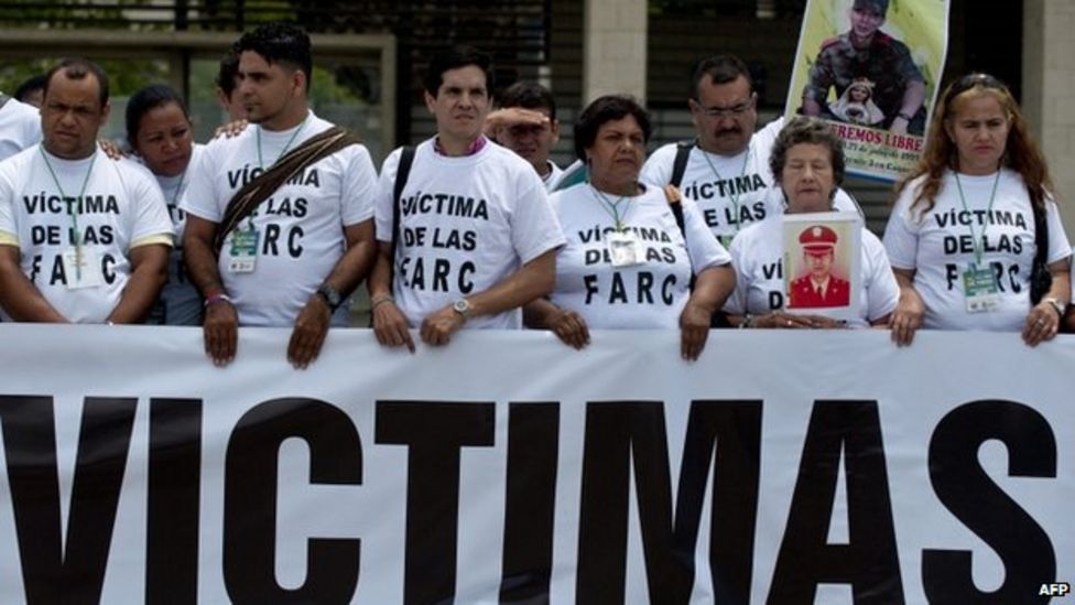 Colombia conflict victims join Farc peace talks in Cuba - BBC News
