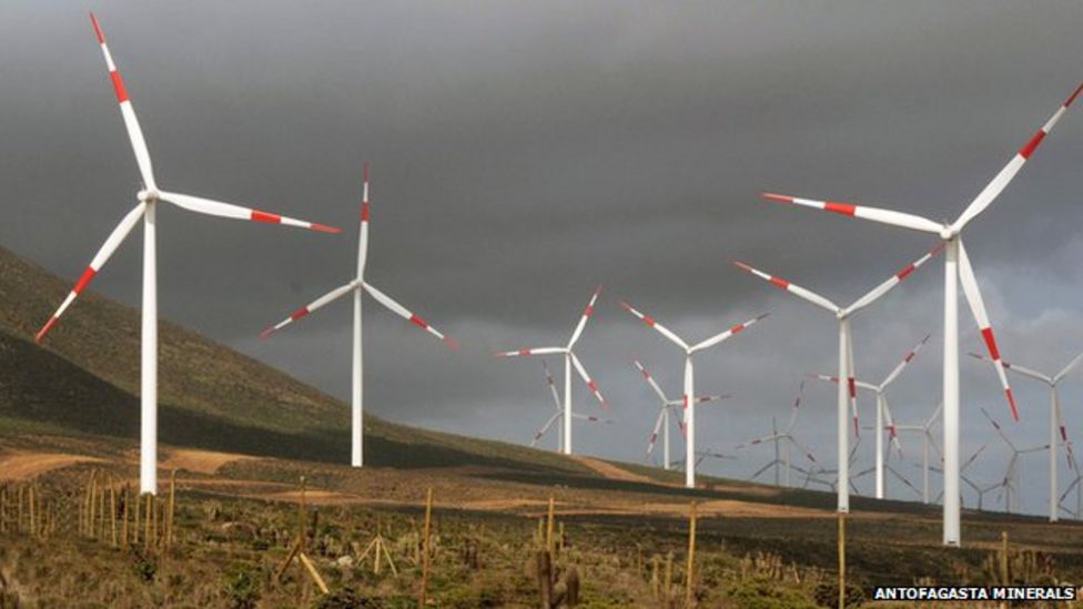 Chile launches its biggest wind farm - BBC News