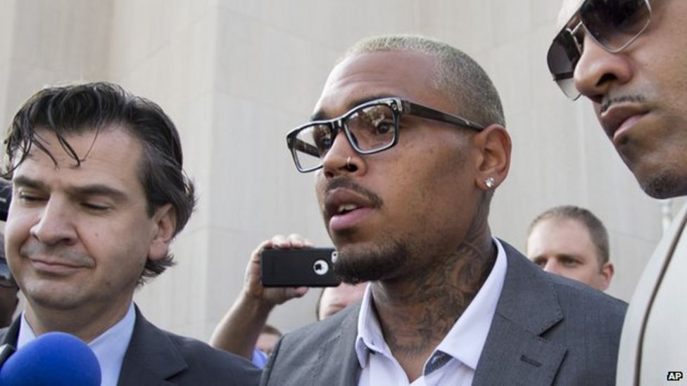 Chris Brown pleads guilty over Washington DC punch - BBC News