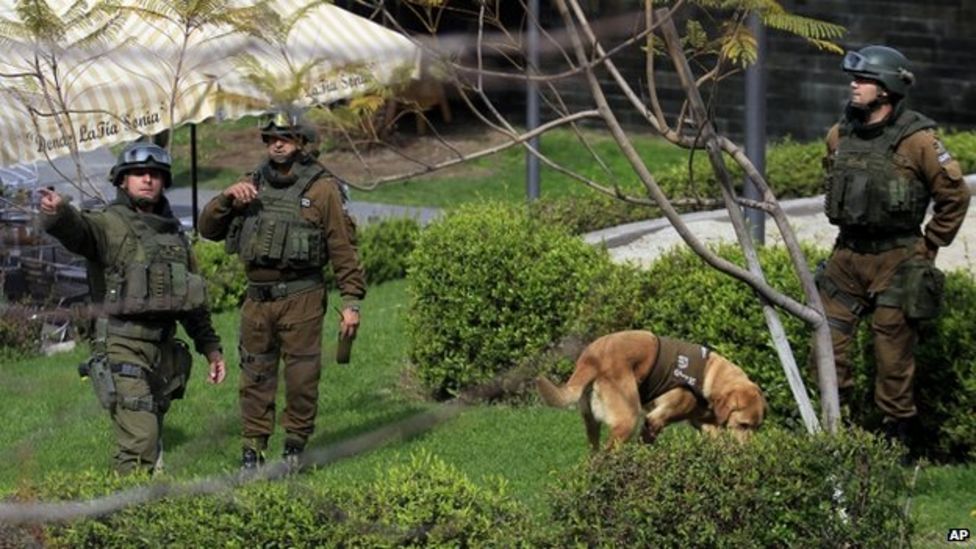Chile condemns 'cowardly bomb attack' in Santiago - BBC News