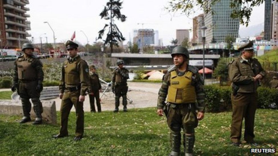 Chile condemns 'cowardly bomb attack' in Santiago - BBC News