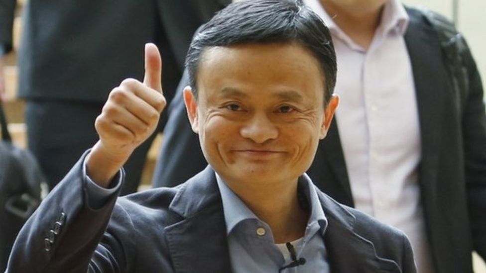 Alibaba shares surge in their NY stock market debut - BBC News