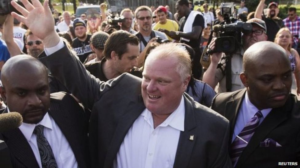 Rob Ford, Toronto ex-mayor, dies aged 46 from cancer - BBC News