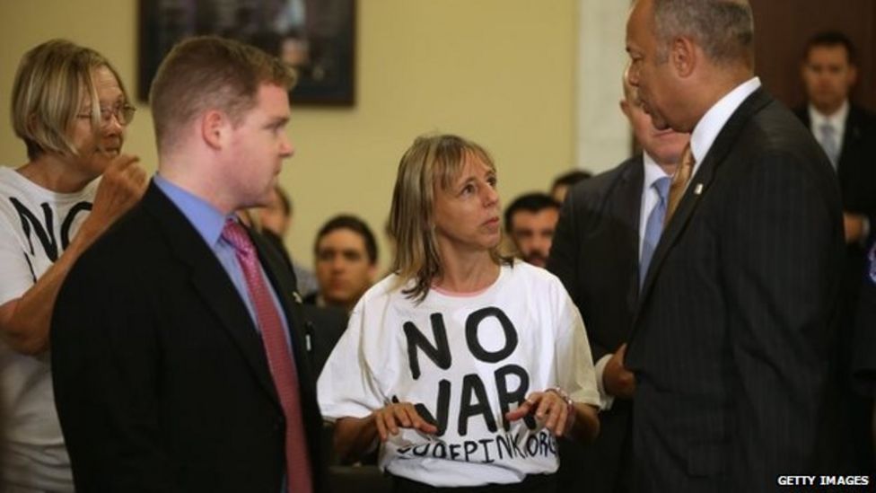 Why protesters Code Pink stay out of jail - BBC News