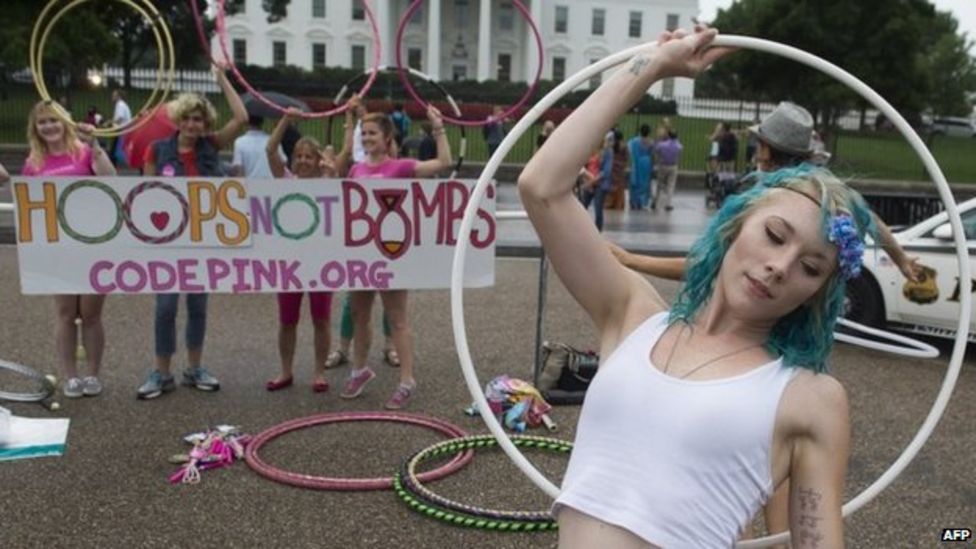 Why protesters Code Pink stay out of jail - BBC News