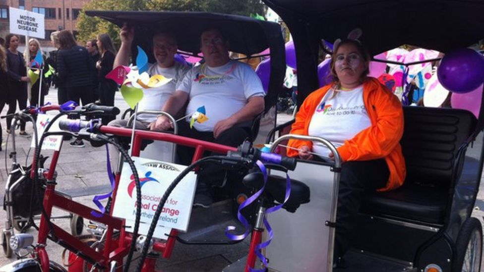 Disability Pride: Hundreds gather for Belfast carnival event - BBC News