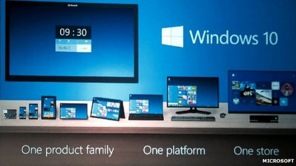 Microsoft unveils Windows 10 system with Start Menu - BBC News