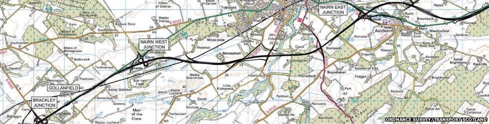 A96 Inverness-Nairn upgrade plans published - BBC News