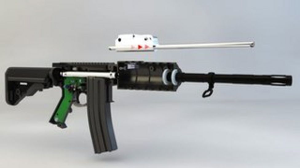 Total recoil? Gun simulator targets army and sofa warriors - BBC News