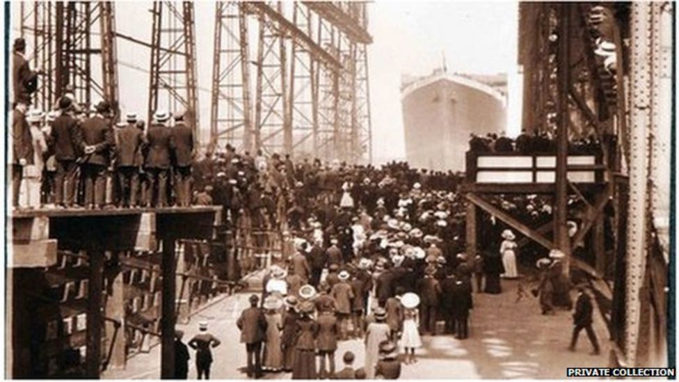 Titanic: Privately-held photos of liner's launch shown for first time ...