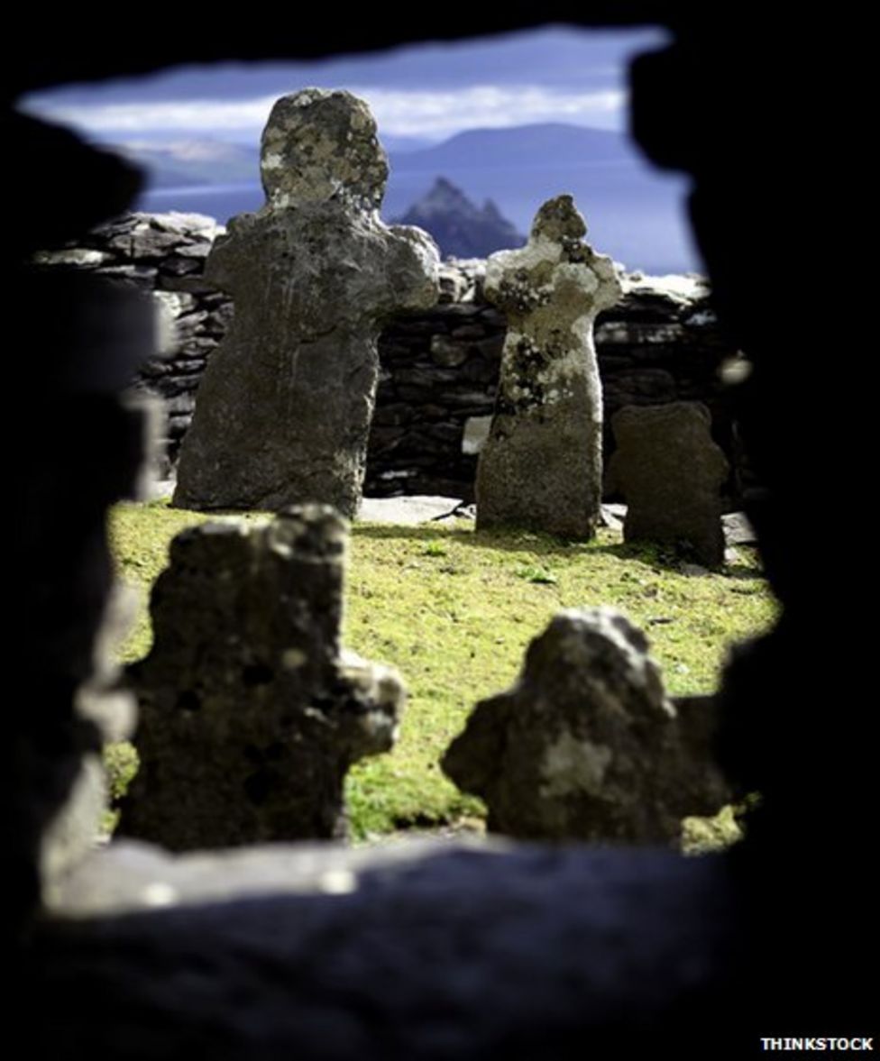 The island that links Irish monks and jedi knights - BBC News