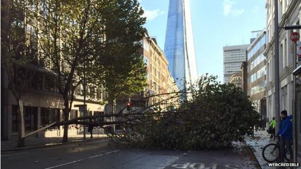 UK severe weather: Woman dies and others injured in high winds - BBC News