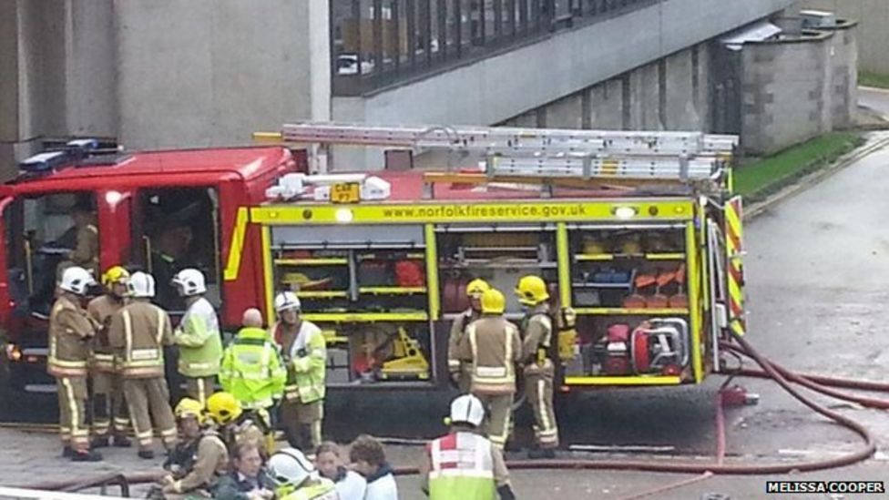 University of East Anglia chemistry lab fire: Tests now under way - BBC ...