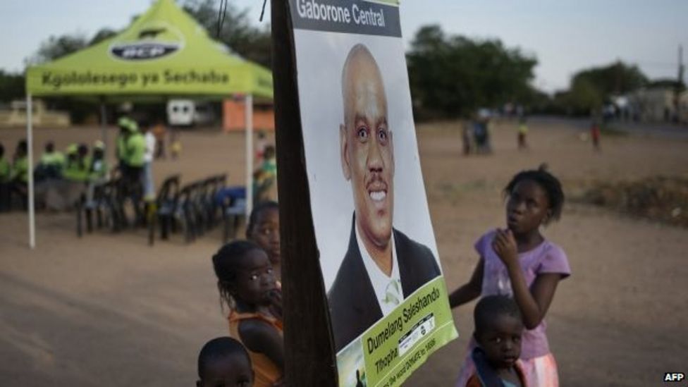 Botswana votes in closest poll in 48 years - BBC News