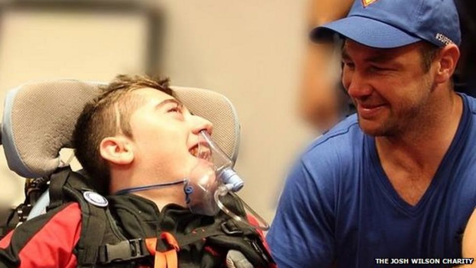 SuperJosh: Tributes to brain charity 'hero' Joshua Wilson - BBC News
