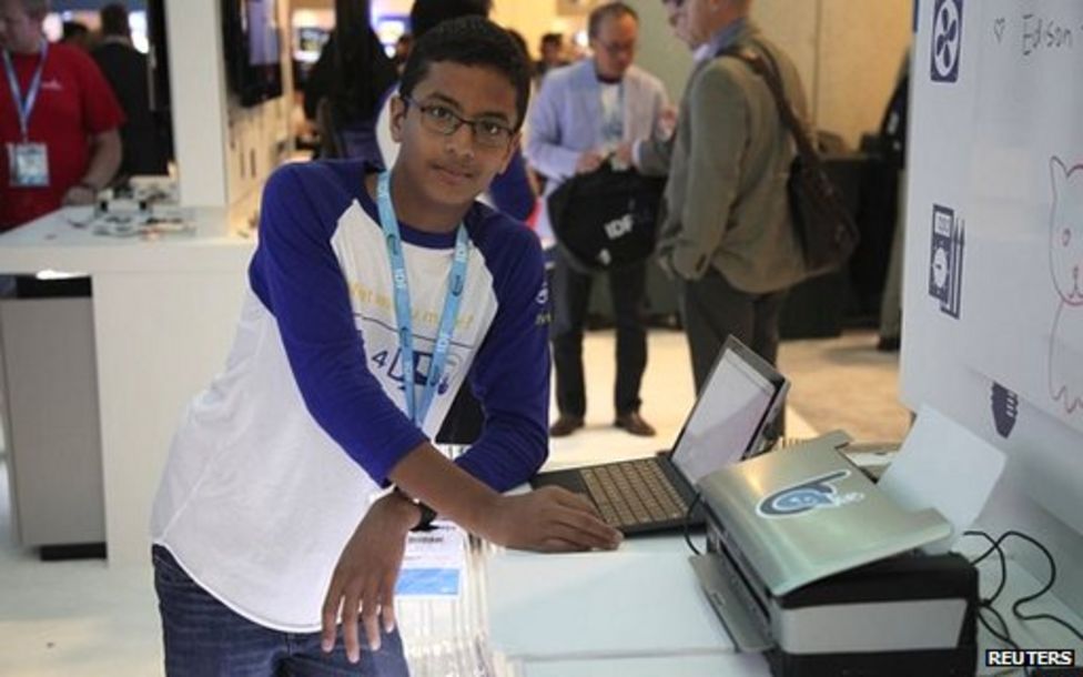Tech giant Intel backs schoolboy inventor - BBC News
