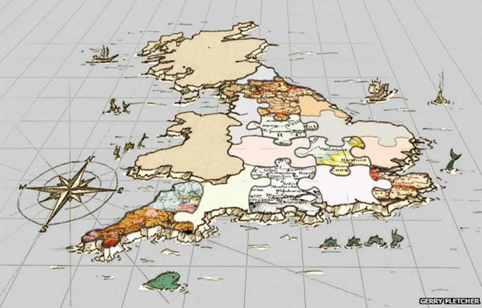 The awkward jigsaw of England's boundaries - BBC News