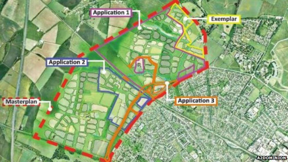 NW Bicester homes plans submitted - BBC News