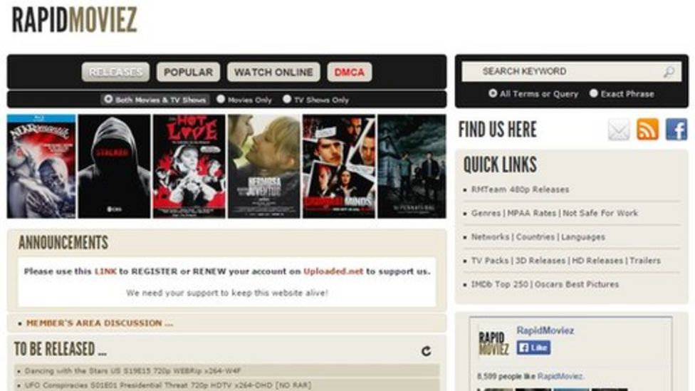 Blocked piracy site list more than doubles after ruling - BBC News