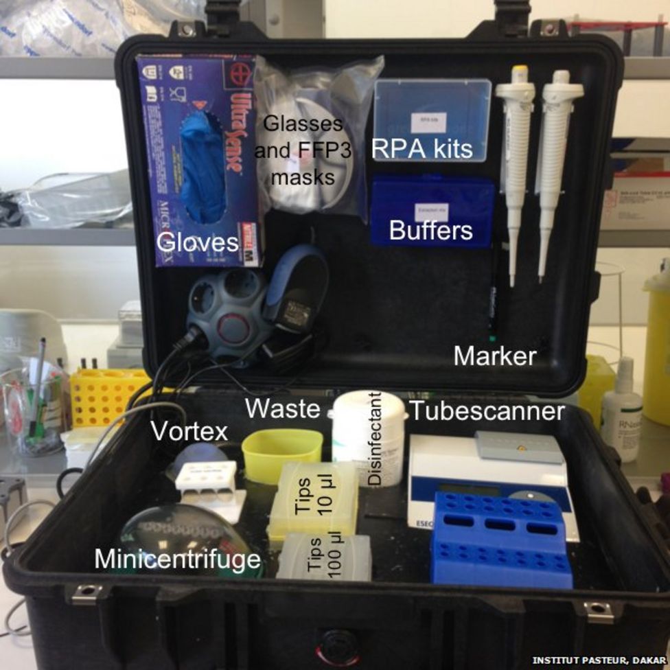 Ebola test offering 15-minute results on trial in Guinea - BBC News