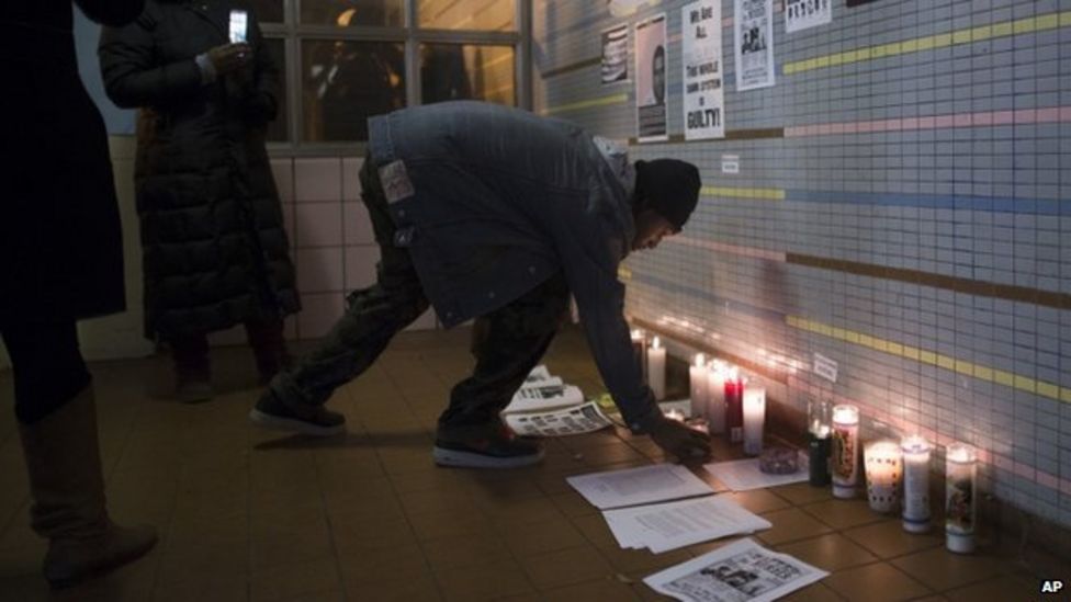 US police shooting: Funeral for shot NYC man - BBC News