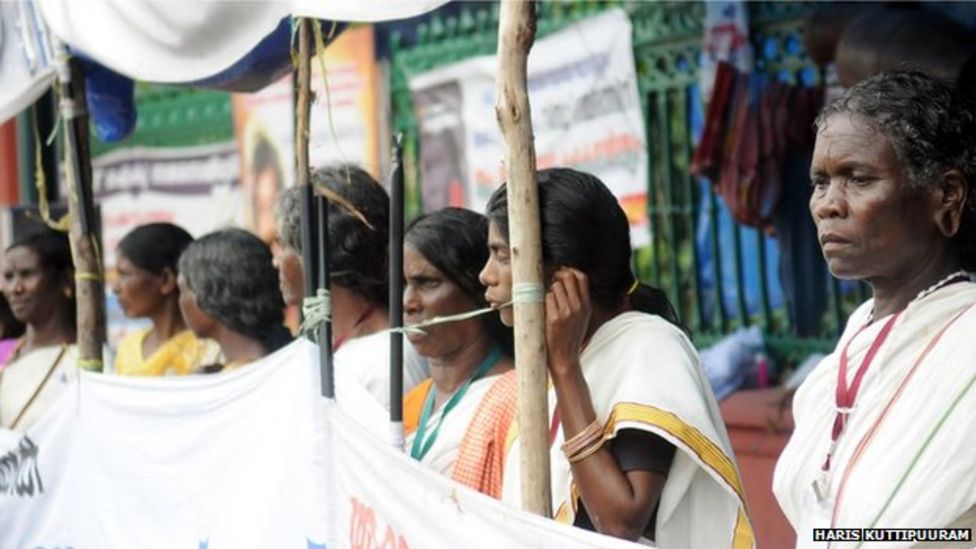 Indian tribal protesters stand up for their rights - BBC News
