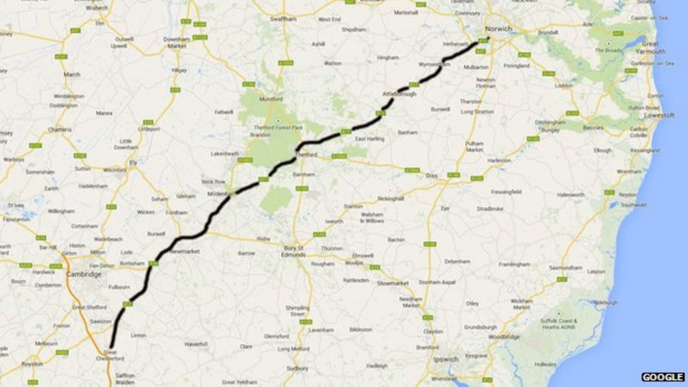 A11 roadworks complete after 40-year wait - BBC News