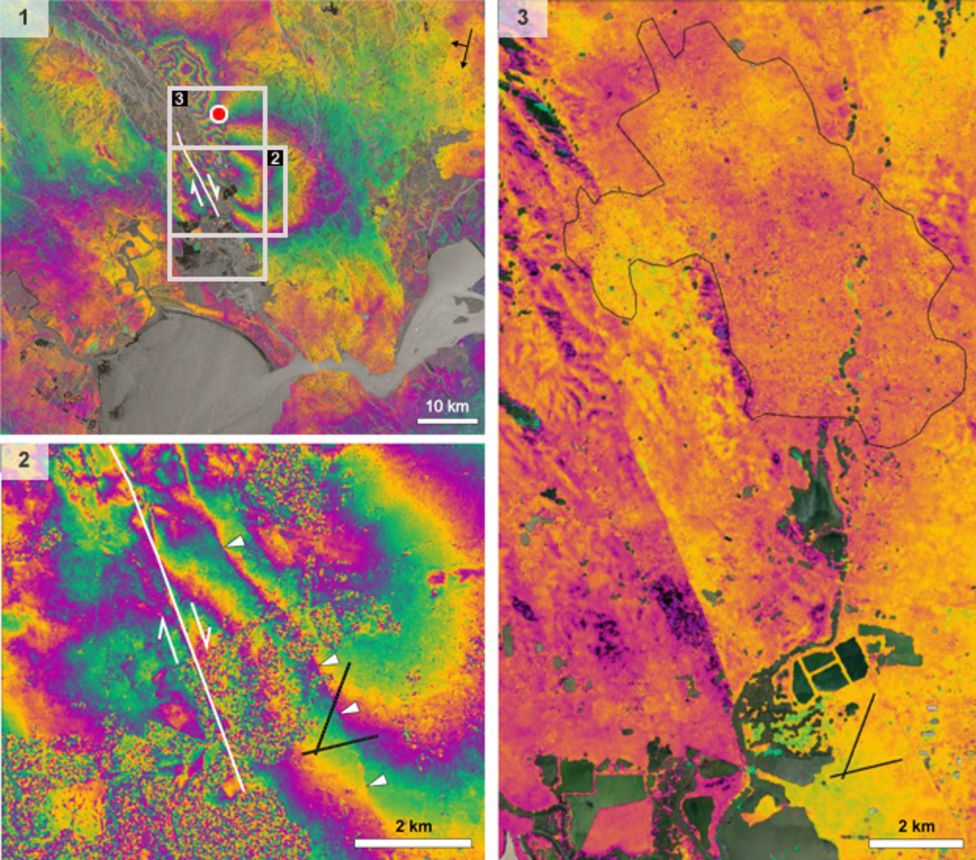 Sentinel radar satellite tracks continued Napa slip after quake - BBC News