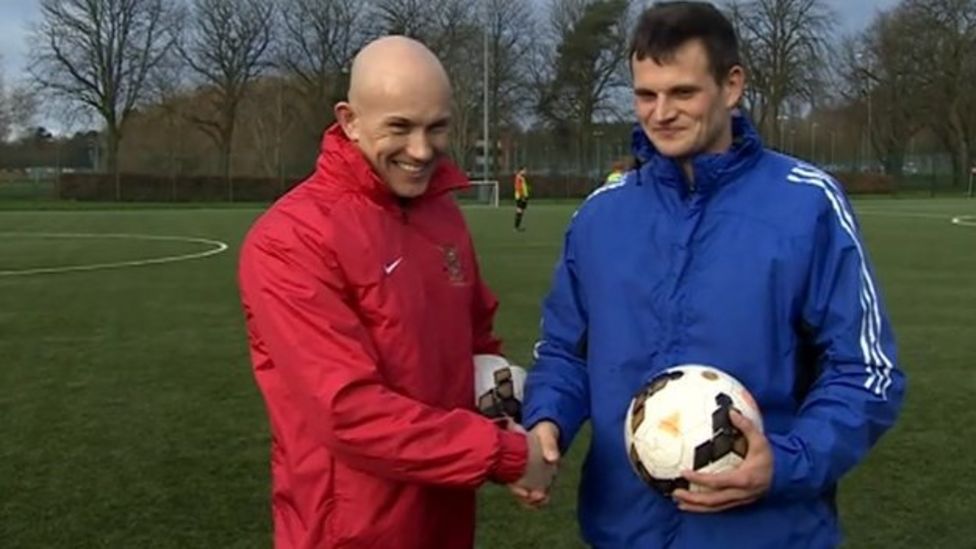 World War One Christmas truce footballer honoured with plaque - BBC News