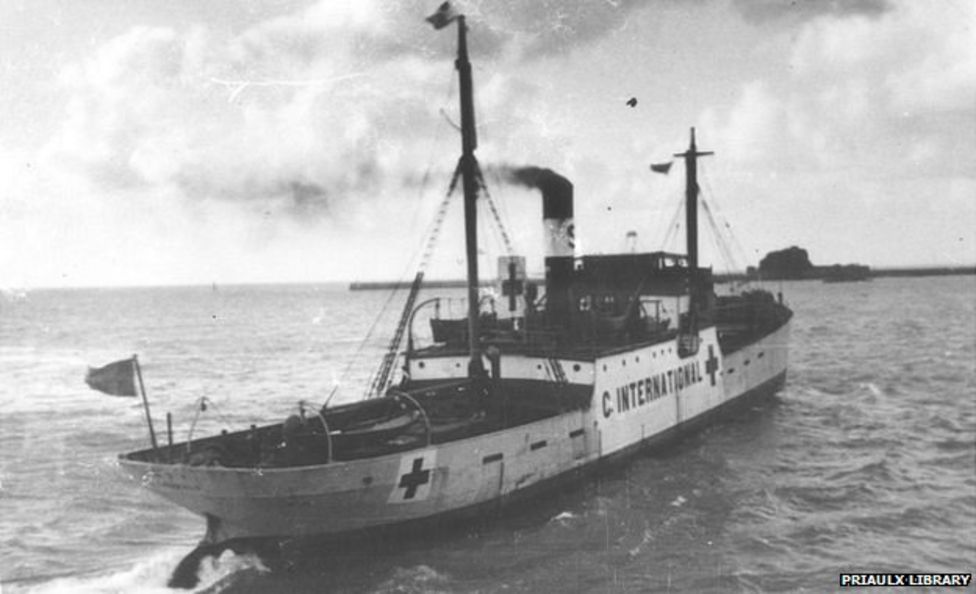 Red Cross ship saved Channel Islanders from WW2 starvation - BBC News