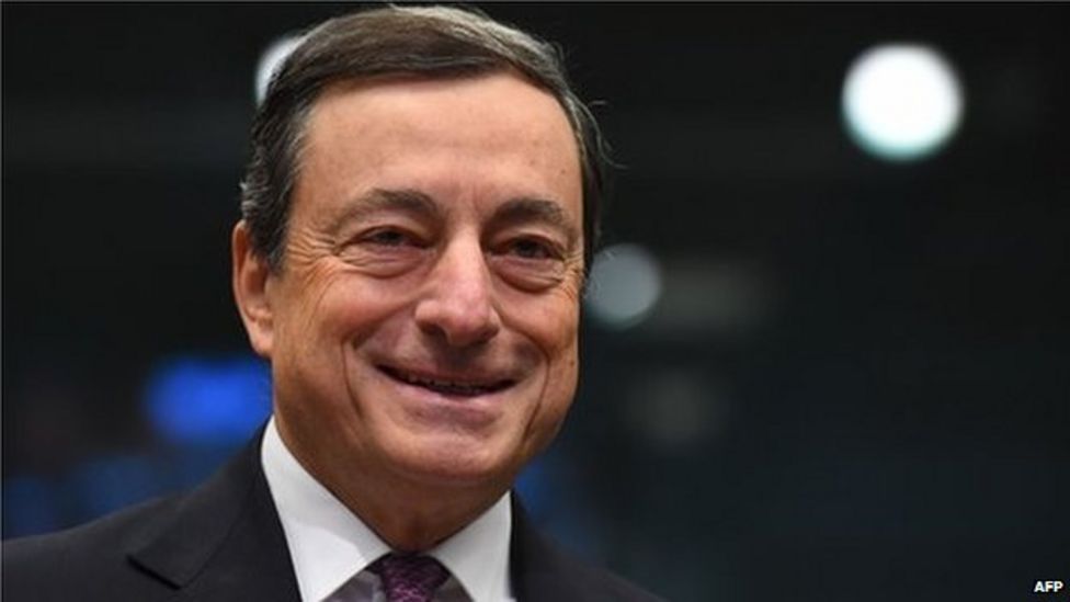 Draghi comments send euro to lowest level since 2010 - BBC News