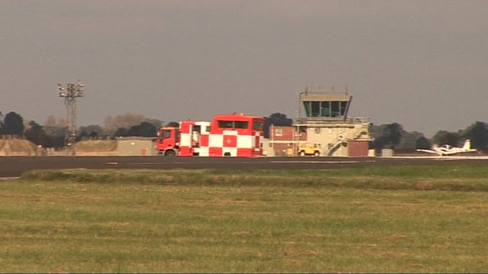 Former North Yorkshire RAF base reopens as airport - BBC News
