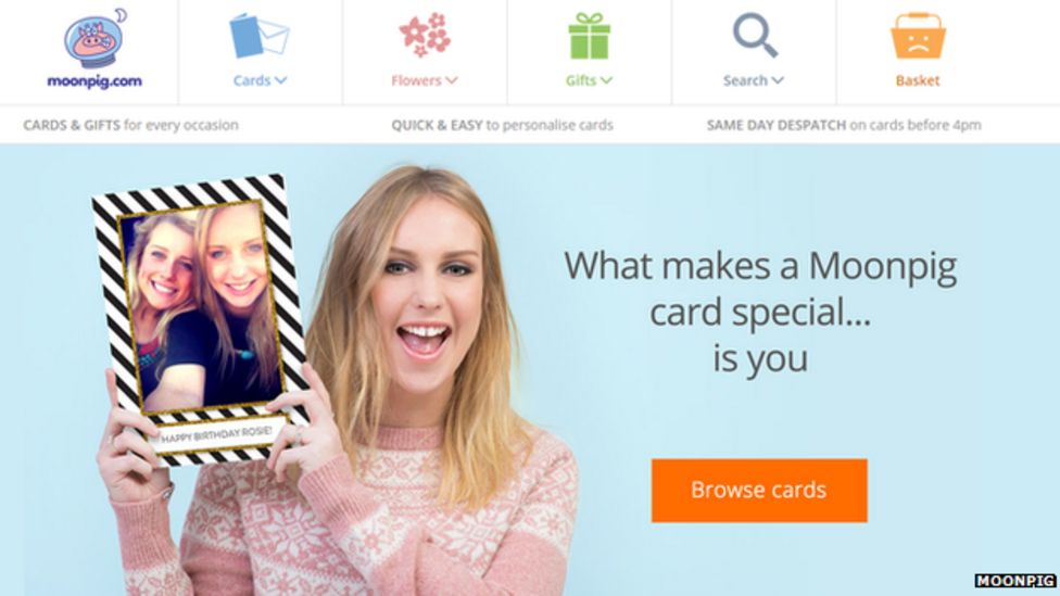 Moonpig suspends app over concerns about customer security - BBC News