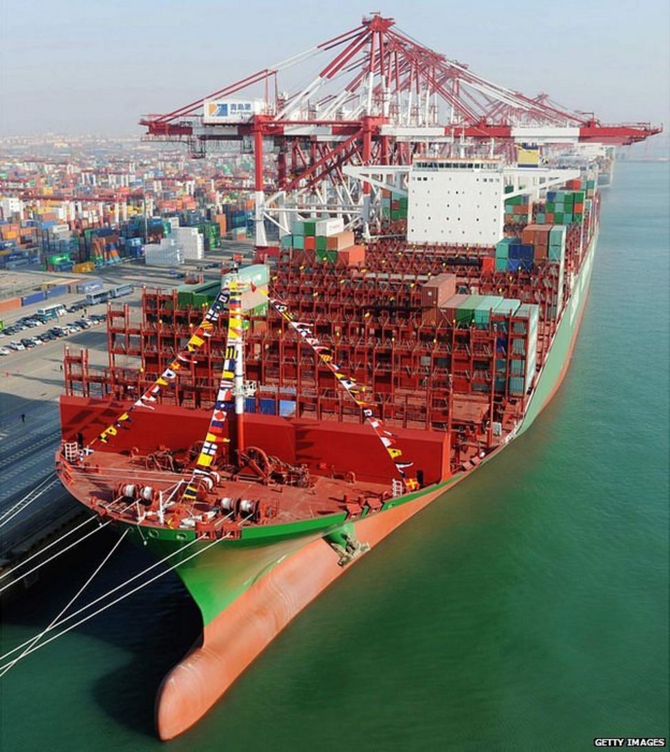 The World s Biggest Ship For 53 Days BBC News