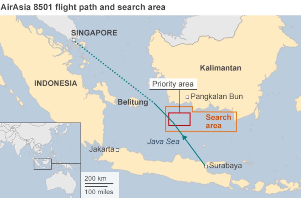 AirAsia QZ8501: Tail of crashed plane found - BBC News