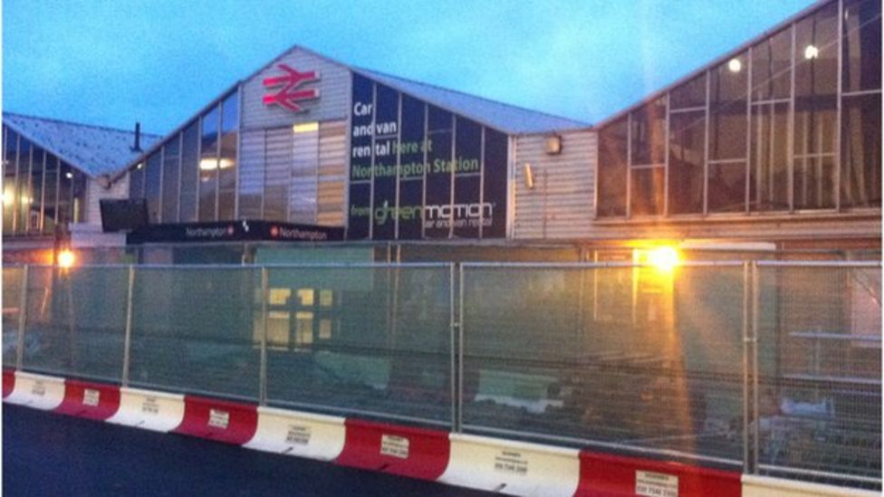 Northampton railway station opens after three month delay - BBC News