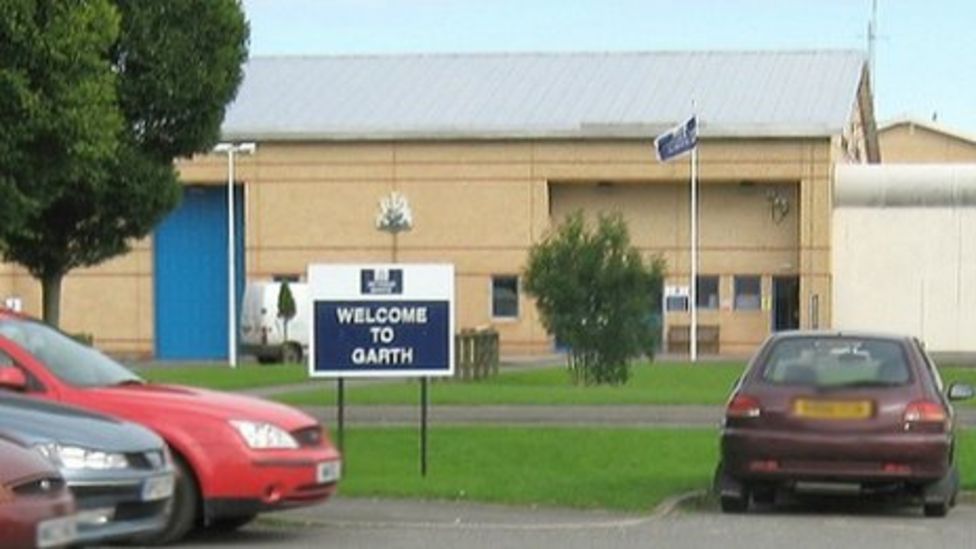 HMP Garth prisoner climbs on to roof of Lancashire jail - BBC News