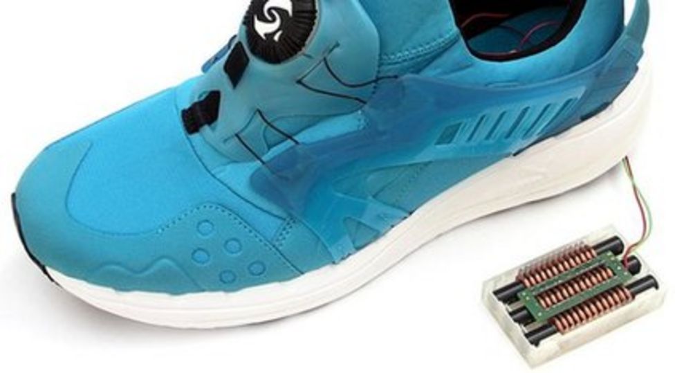 Smart shoe devices generate power from walking - BBC Newsround