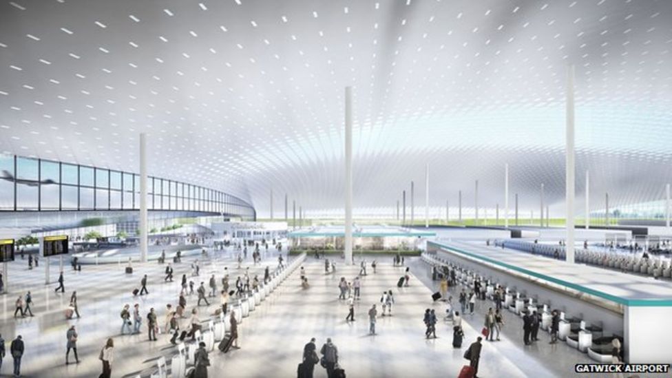 Gatwick Airport 'to be world's most efficient' with revamp - BBC News