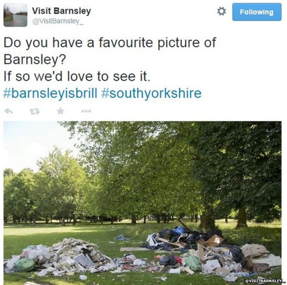 Visit Barnsley Twitter parody boost for tourism - BBC News