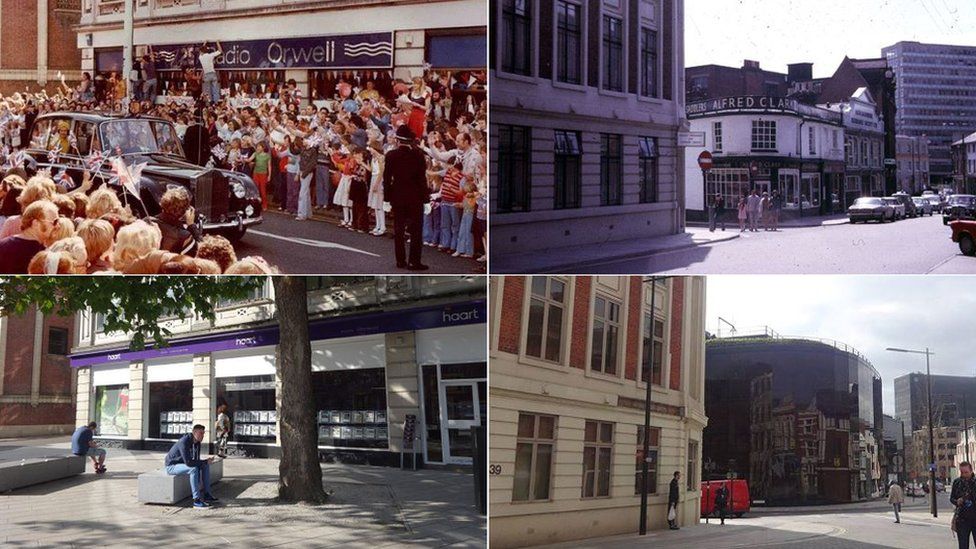 Ipswich photo archive shows changing face of town - BBC News