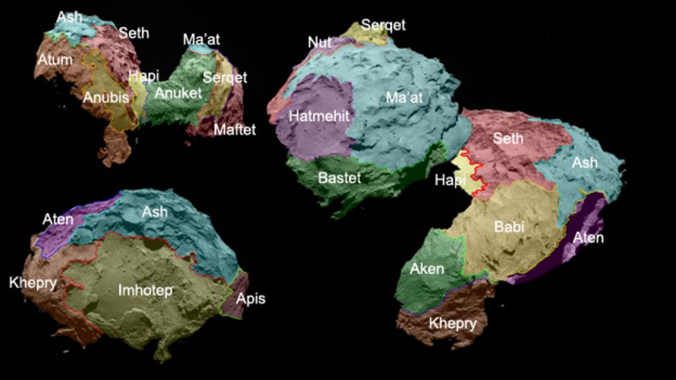 Rosetta catches its own shadow - BBC News