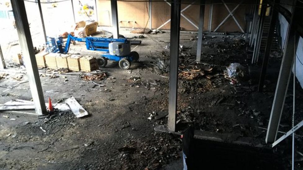 Corby car park fire: Work starts to repair building - BBC News