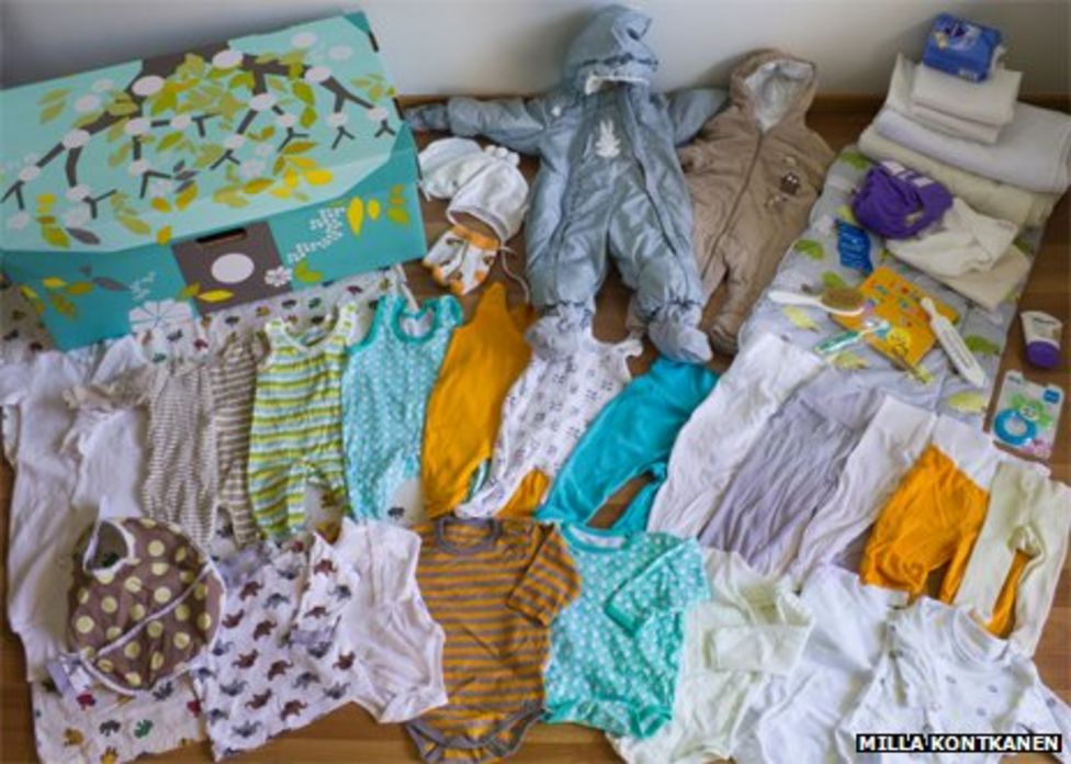 Why Finnish babies sleep in cardboard boxes - BBC News