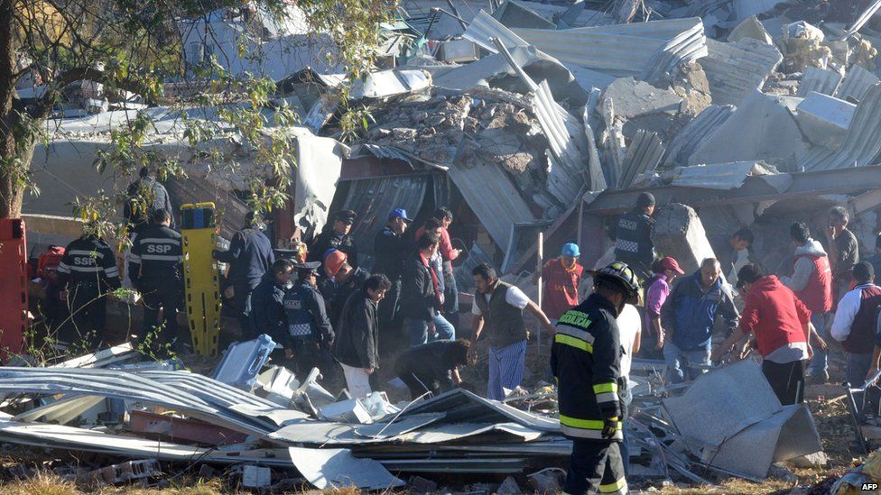 In pictures: Mexico City hospital lies in rubble after gas truck ...