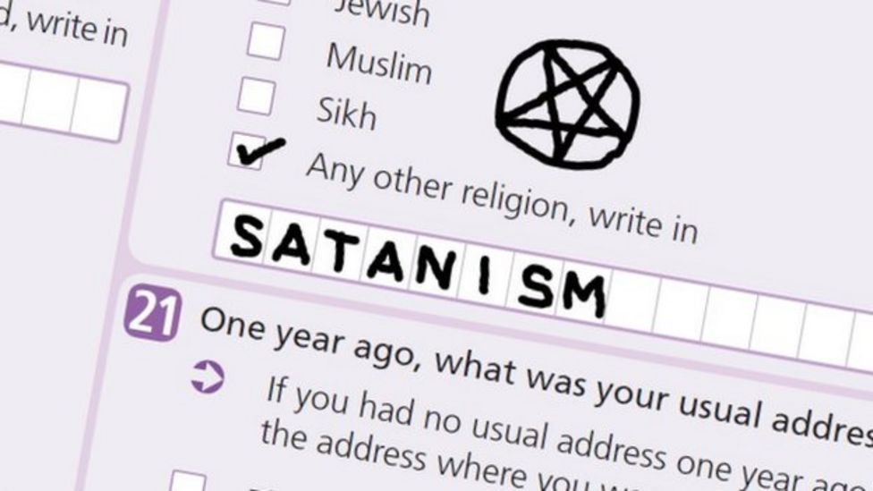 Decoding the symbols on Satan's statue - BBC News